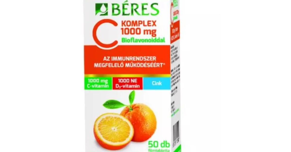 Béres C Komplex 1000 mg C D3 Zn filmtabletta 50x